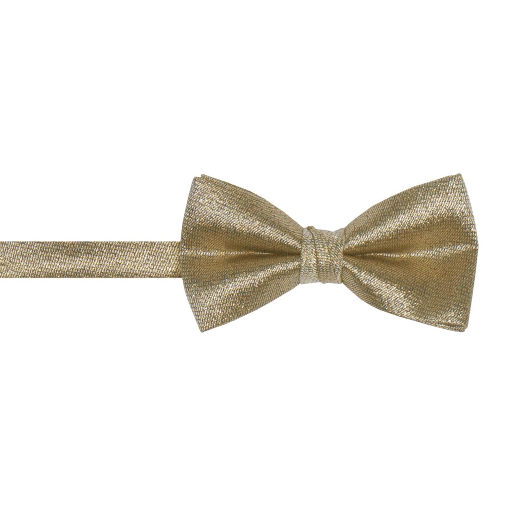Gold Metallic Bow Tie - Rent or Purchase
