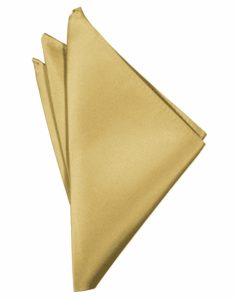 Harvest Maize Solid Satin Pocket Square | Rent or Buy