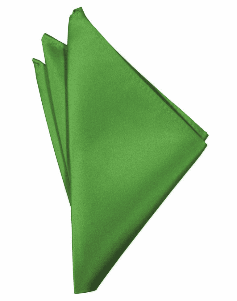 Kelly Solid Satin Pocket Square | Rent or Buy