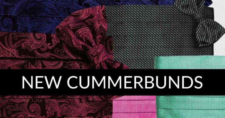 New Cummerbund Styles and Colors | National Tuxedo Rentals